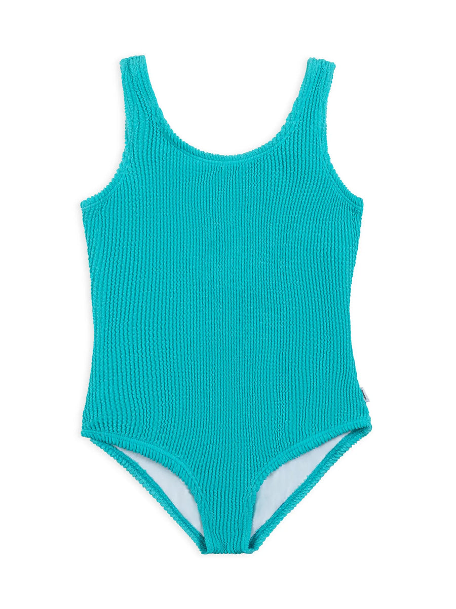 limeapple- Ester Crinkle One Piece Swimsuit (Turquoise) – Ragg Tattoo