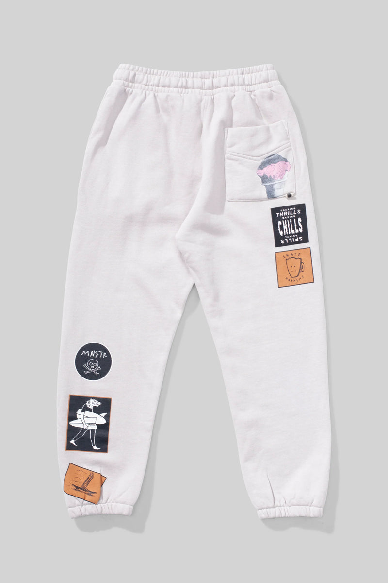 MNSTRKIDS- BADGER PANT (light grey) – Ragg Tattoo