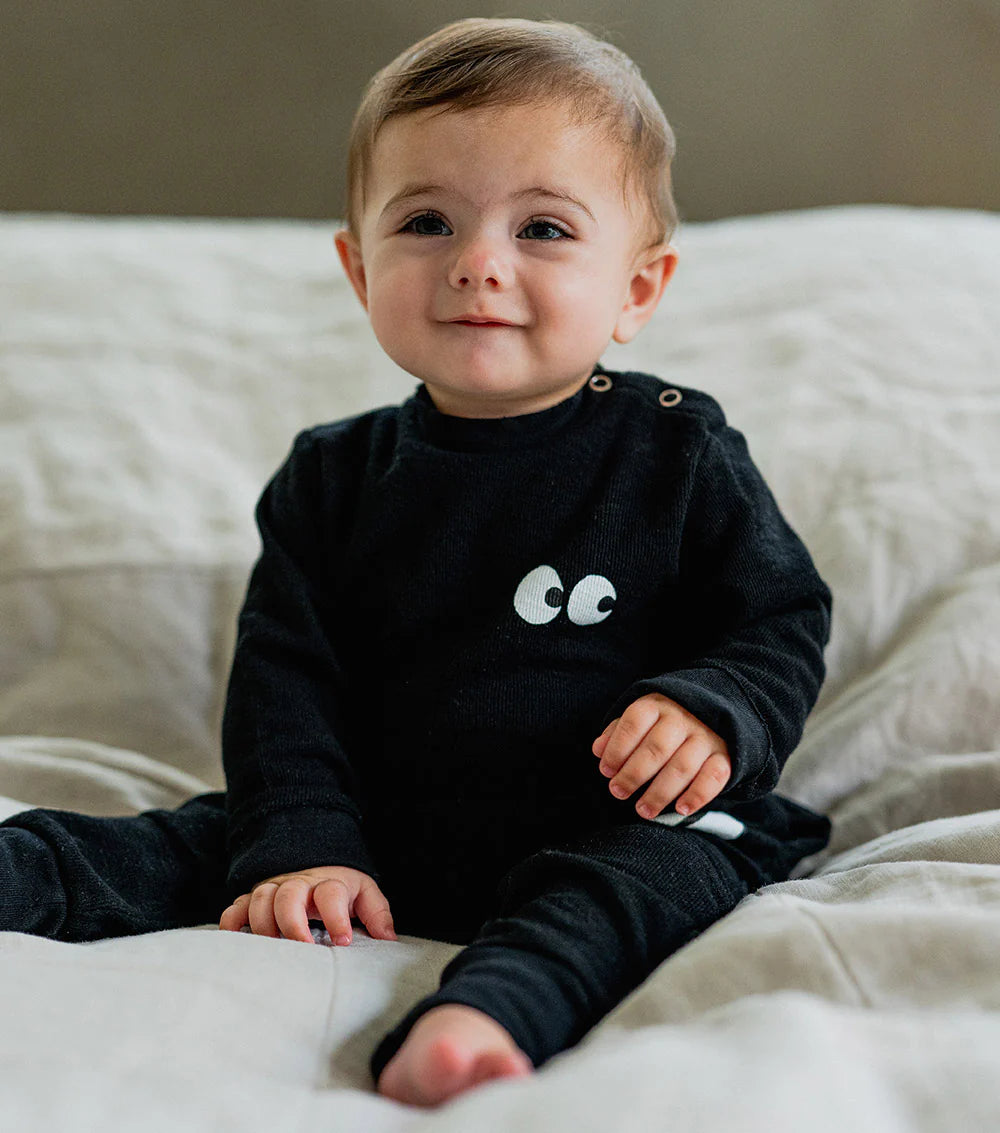 nununu- side eye baby set (black) – Ragg Tattoo