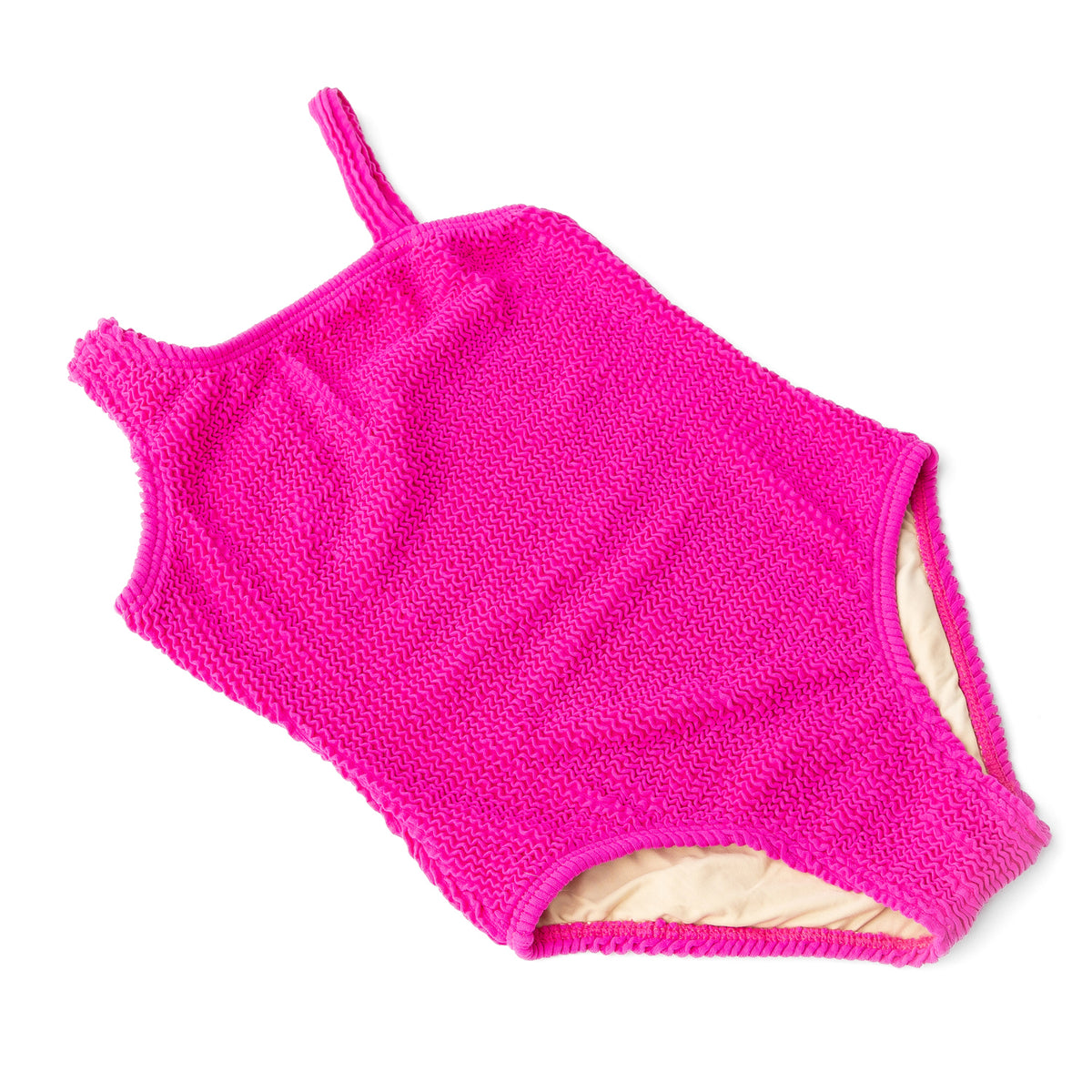 Shade Critters- Berry Girls Crinkle Textured One Shoulder One Piece Sw ...