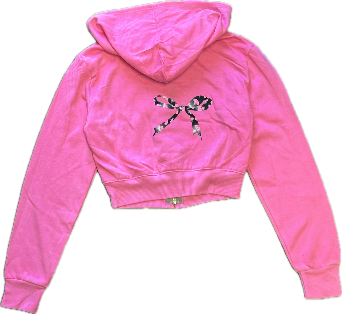FIREHOUSE- Pink Bows Zip-Up Hoodie (neon pink) – Ragg Tattoo